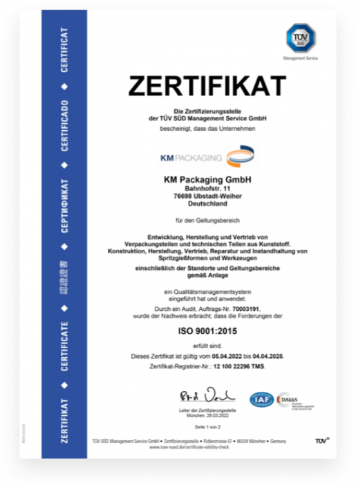 The Company – KM PACKAGING GmbH